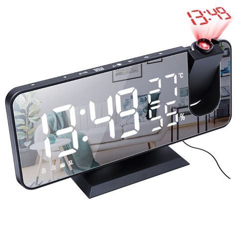 Radio Projection Desktop Alarm Clock Temperature A Grandado