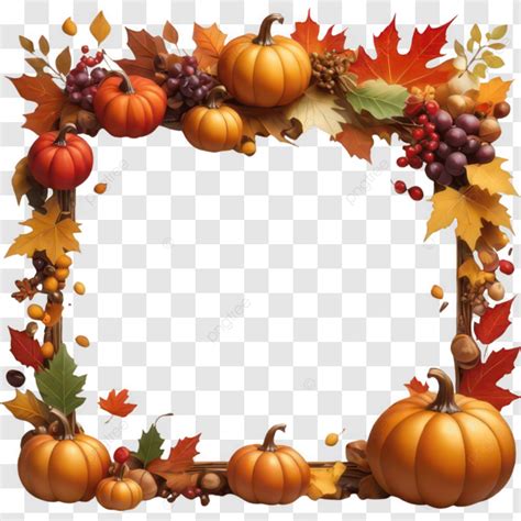 Thanksgiving Border Frame Autumn Thanksgiving Border Thanksgiving