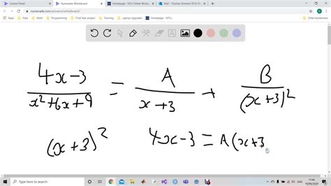 Solveddecompose The Given Rational Function Into Partial Fractions
