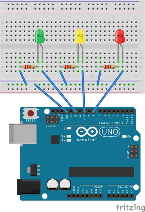 Светофор на arduino uno 2019 ВКонтакте