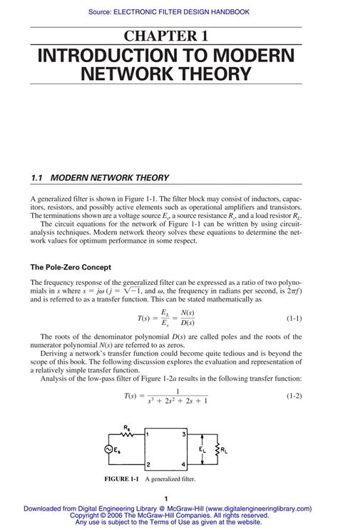 Electronic Filter Design Handbook Th Ed Pdf