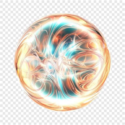 Abstract Glowing Sphere Premium Ai Generated Psd