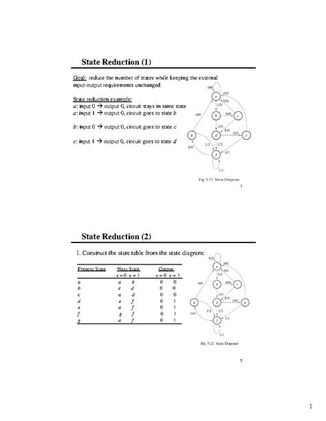 State Reduction And Design Of Sequence Detector Circuits Course Code