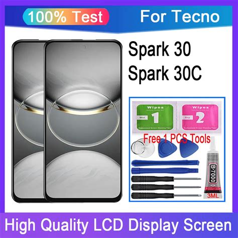 original display tecno spark 30c kl5 spark 30 4g 5g lcd touch screen