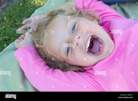 Open Mouth Girl Woman Wonder Face With Open Mouth Stock Image Image
