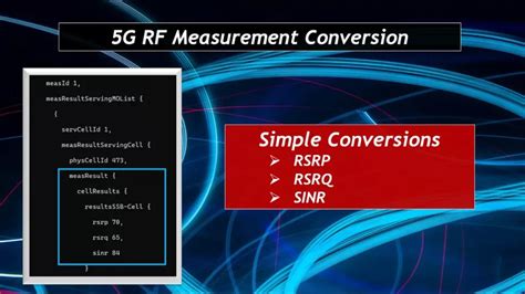 5g rsrp rsrq sinr conversion mapping our technology planet