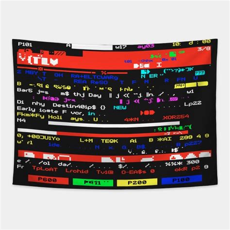 Retro Glitch Art 1980s Tv 8 Bit Television Teletext Page Glitch