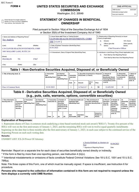 Andrew Toy Sec Form 4 Rclov