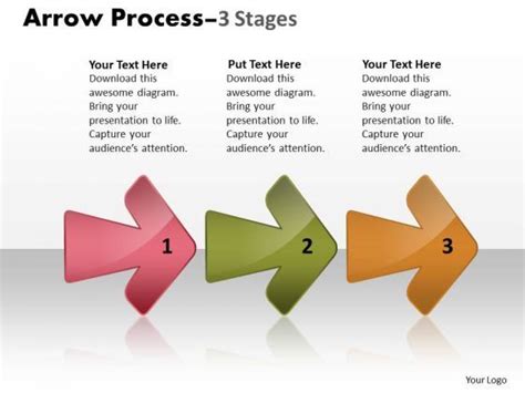 Consulting Diagram Arrow Process Stages Consulting Diagram