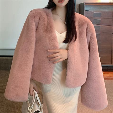 더핑크 지그 페이크 밍크 퍼 자켓 6color 밍크퍼안감겨울자켓겨울하객룩