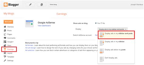 How To Add Google Adsense Ads To Blogger Daily Blog Tips And Tricks For Blogger