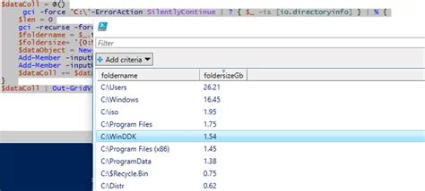 PowerShell Get Folder Sizes On Disk In Windows Windows OS Hub