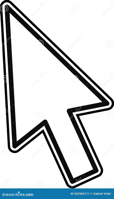 white mouse cursor mouse pointer mouse arrow stock vector