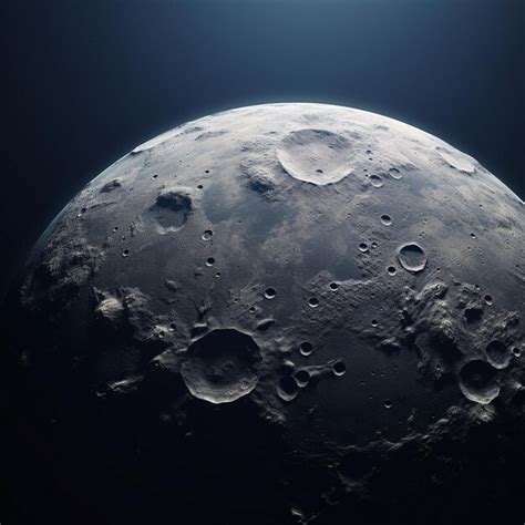 Premium Ai Image Moonandlunersurface