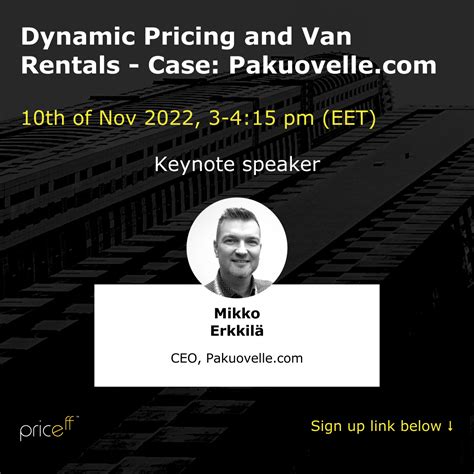 Dynamic Pricing And Van Rentals Webinar Priceff