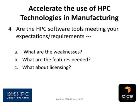 PPT Accelerate The Use Of HPC Technologies In Manufacturing Panel PowerPoint Presentation ID