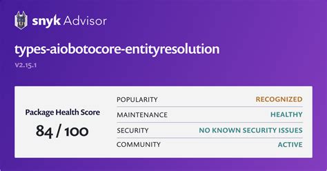 types aiobotocore entityresolution python package snyk
