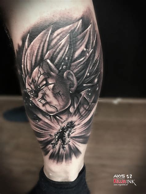 Majin Vegeta Vs Goku Tattoo