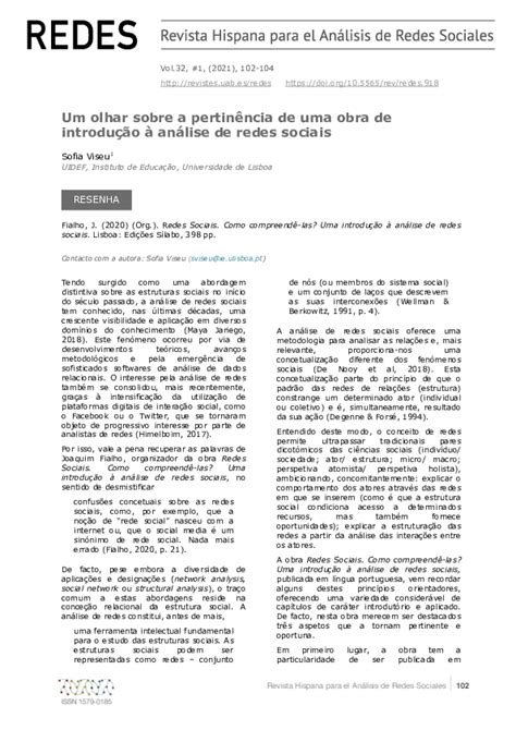 Pdf A Look At The Relevance Of An Introduction To Social Network Analysis