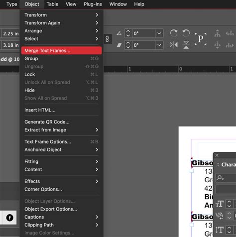 How To Merge Text Boxes In Adobe Indesign Stevez Designz