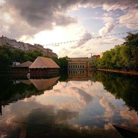 Чистые пруды | Pond, Landscape, Nature
