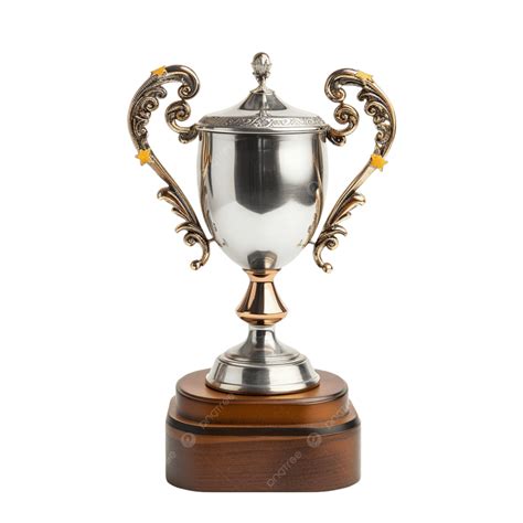 나무 바탕에 금색 액센트가 있는 은색 트로피 은 트로피 골드 악센트 나무 기초 Png 일러스트 및 이미지 에 대한 무료 다운로드 Pngtree