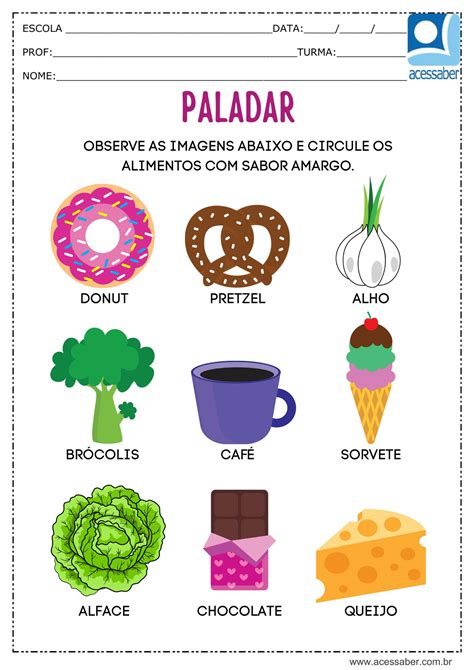 Exemplos De Alimentos Amargos Para Criancas