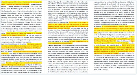 Example Of Case Judgment This Shows How Key Information Is Scattered