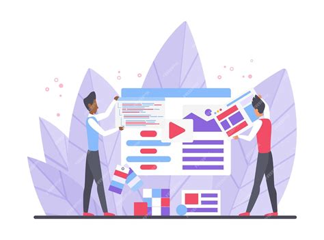 Premium Vector Computer Programming Web Designer Coding