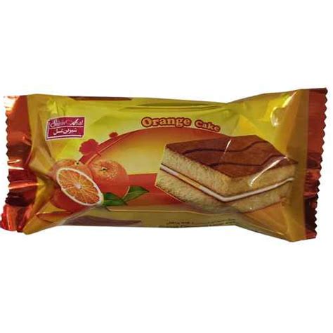 ارزش غذایی و کالری کیک لایه ای با طعم پرتقال آلبینا شیرین عسل سلامتی من