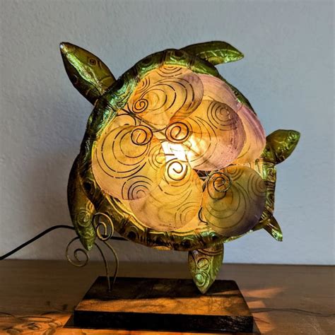 Turtle Lamp Etsy