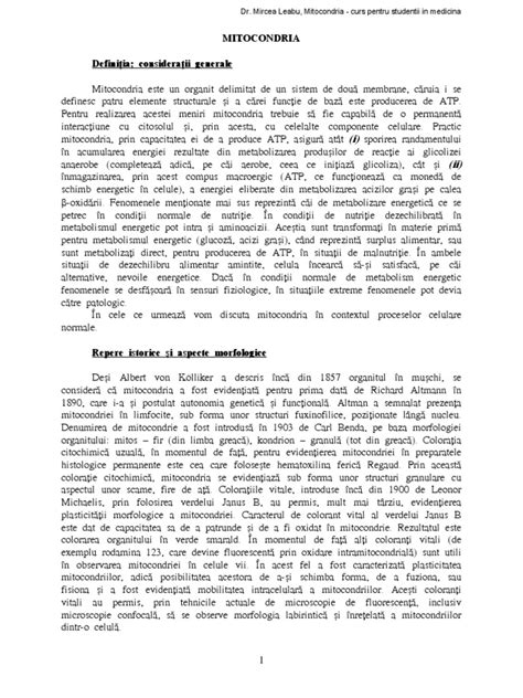 Mitocondria Pdf