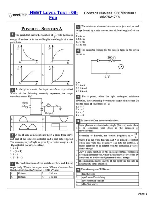 Neet Physics Practice Test Questions Pdf Ion Amine