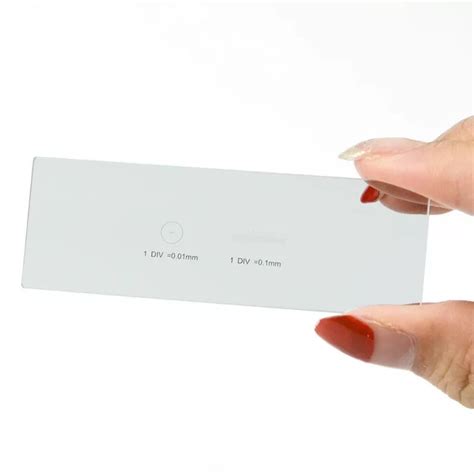 Microscope Stage Micrometer Calibration Slide With India Ubuy