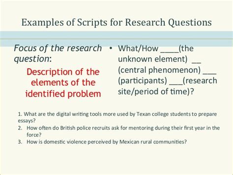 how to formulate and evaluate your research questions