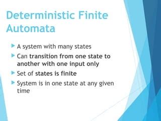 Finite Automata For College Seminars PPT