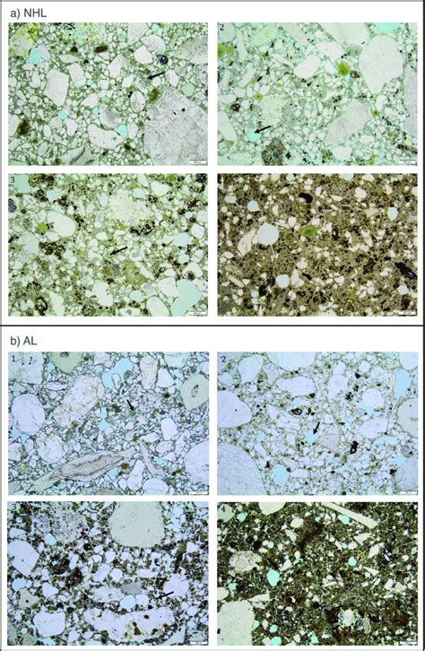 Thin Sections Impregnated With Blue Resin Showing The Pore Structure Of