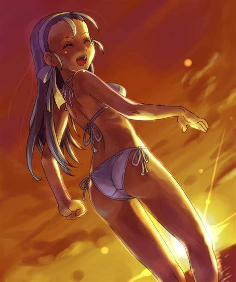 Katahira Masashi Original 1girl Ass Bikini Closed Eyes Dutch