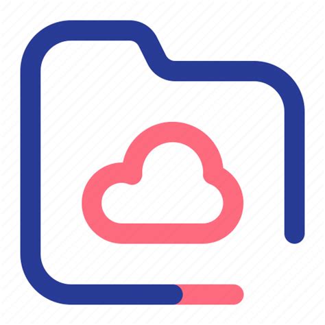 Cloud Computing Data Database Folder Server Storage Icon