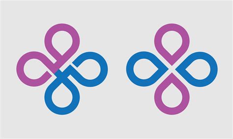 Set Of Stages Infographic Shape Infinity Style Shape Circular Flow Diagram Vector