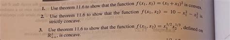 solved 1 use theorem 11 6 to show that the function