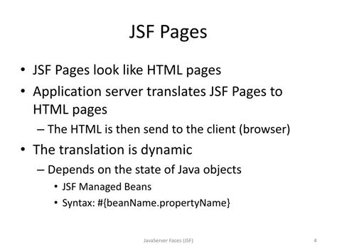Ppt Web Applications Using Javaserver Faces Jsf Powerpoint