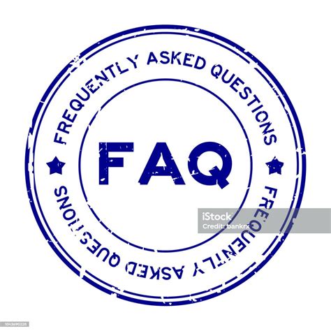 그런 지 블루 Faq 라운드 백색 배경에 고무 인감 도장 0명에 대한 스톡 벡터 아트 및 기타 이미지 0명 개념 검색