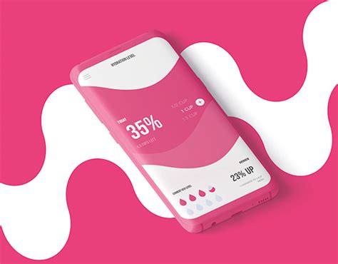 Water And Hydrogen Level App Ui On Behance