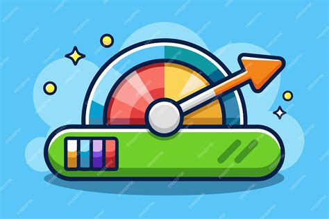 a cartoon illustration of a customizable progress indicator with an