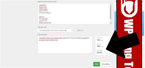 [ nén css ] giảm dung lượng file css tăng tốc website wordpress