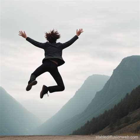 Jumping In Mid Air Image Stable Diffusion Online