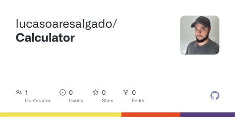 GitHub Lucasoaresalgado Calculator