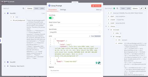 N8n Node To Use Groq Api Adding Json Object As A Value To A Keyvalue Pair In A Node