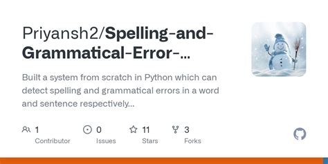 Github Priyansh2spelling And Grammatical Error Correction Built A